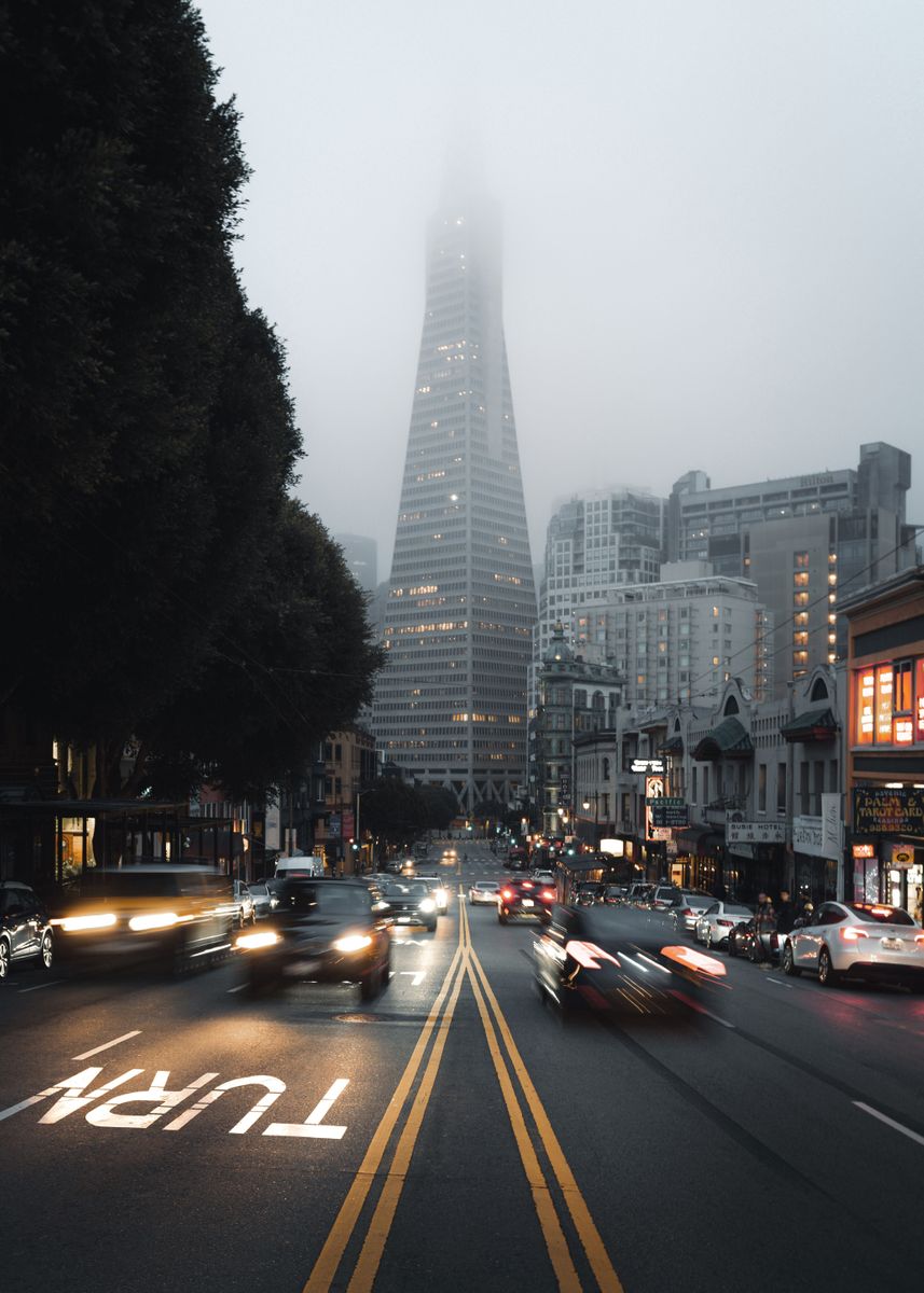 'San Francisco rush hour' Poster, picture, metal print, paint by Stefan ...