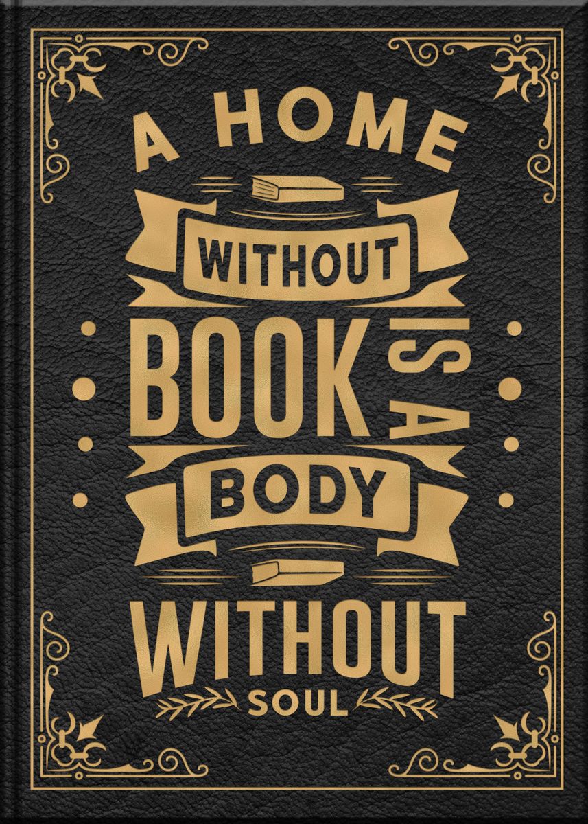 'A Home Without Book' Poster by XandYart | Displate