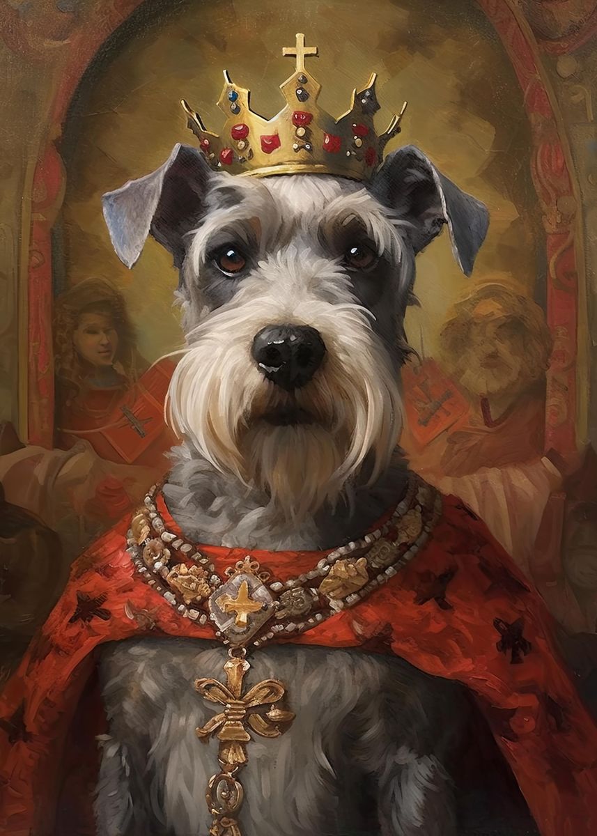 'Schnauzer The King' Poster by PetPrints | Displate