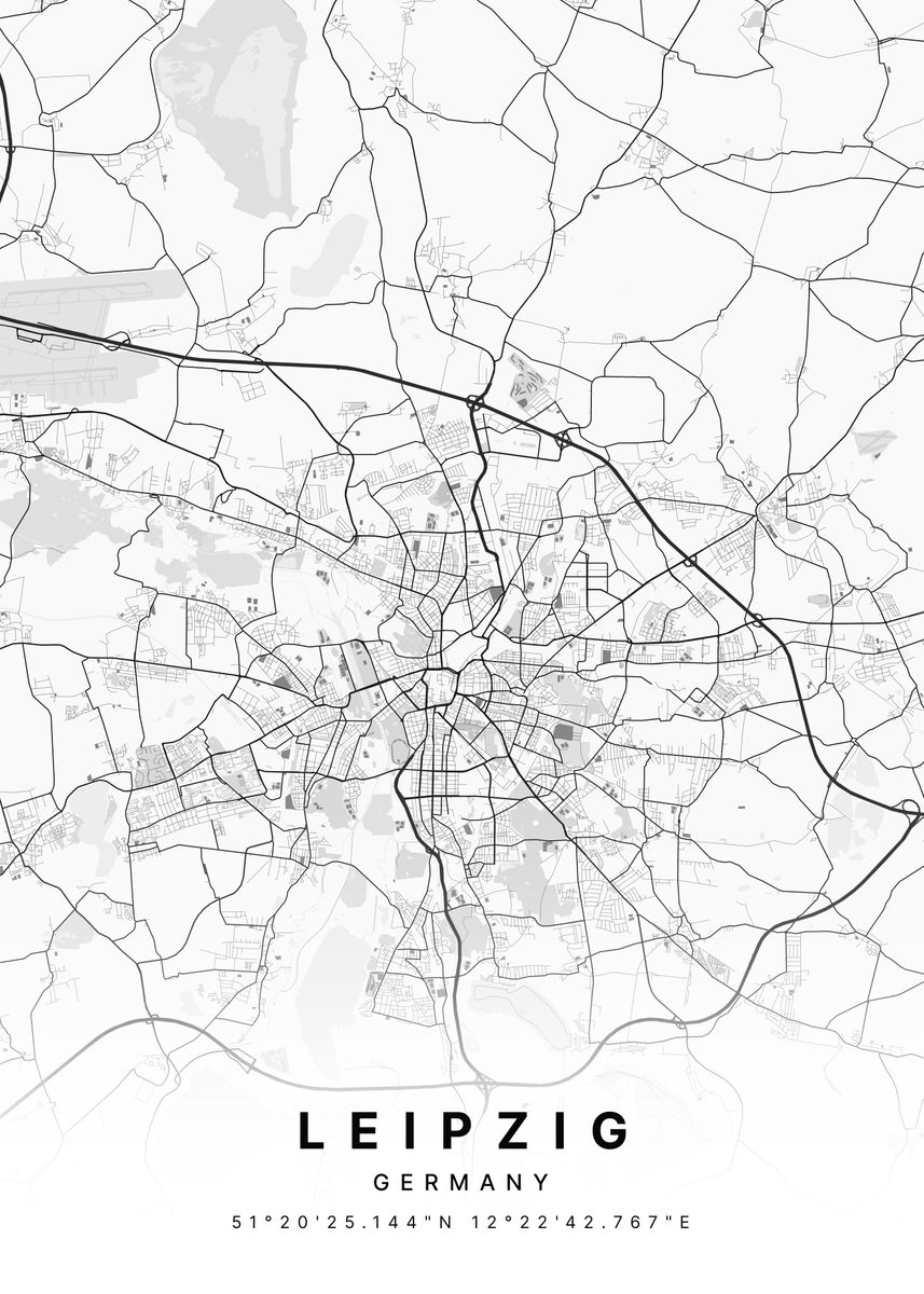 'Leipzig Germany' Poster by Kemi Solaja | Displate