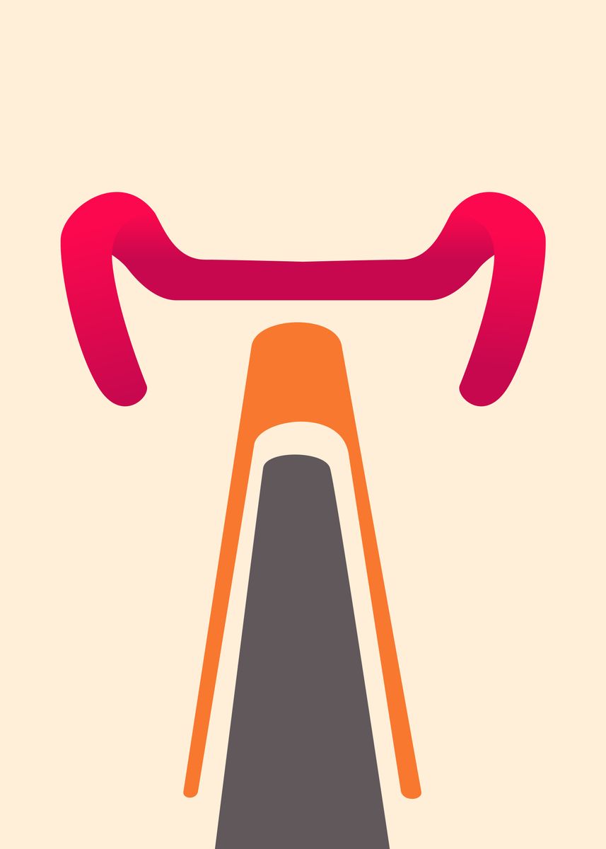 'road bike form bellow' Poster, picture, metal print, paint by masan ...