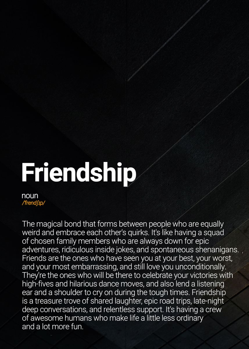 'Friendship' Poster, picture, metal print, paint by Mr Penguin | Displate