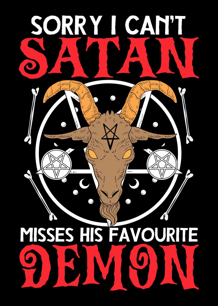'Funny Satanism' Poster, picture, metal print, paint by AestheticAlex ...