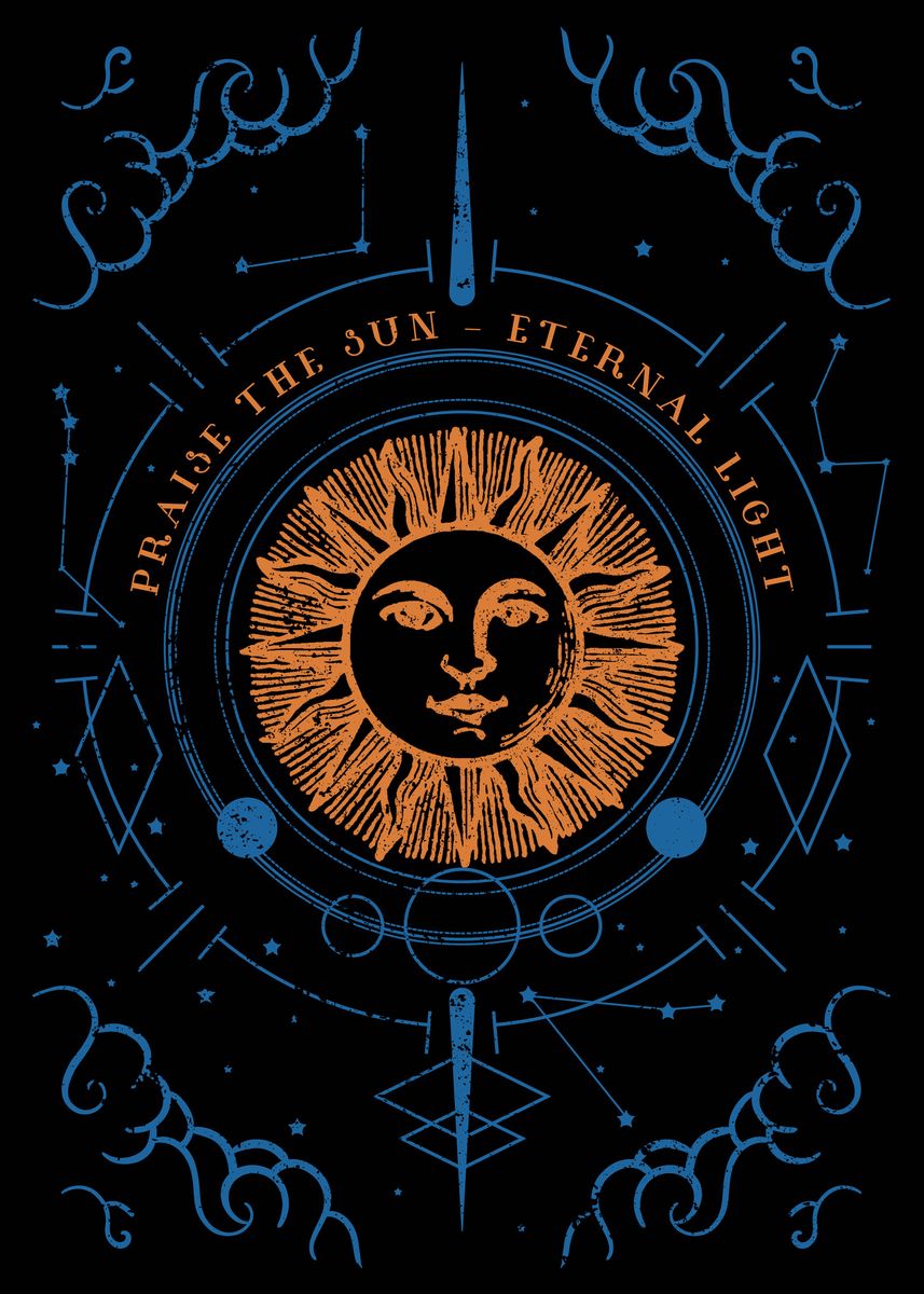 'Sun Line Art ' Poster, picture, metal print, paint by Cool Worker ...