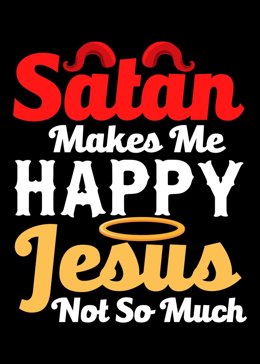 'Funny Satanism' Poster, picture, metal print, paint by AestheticAlex ...