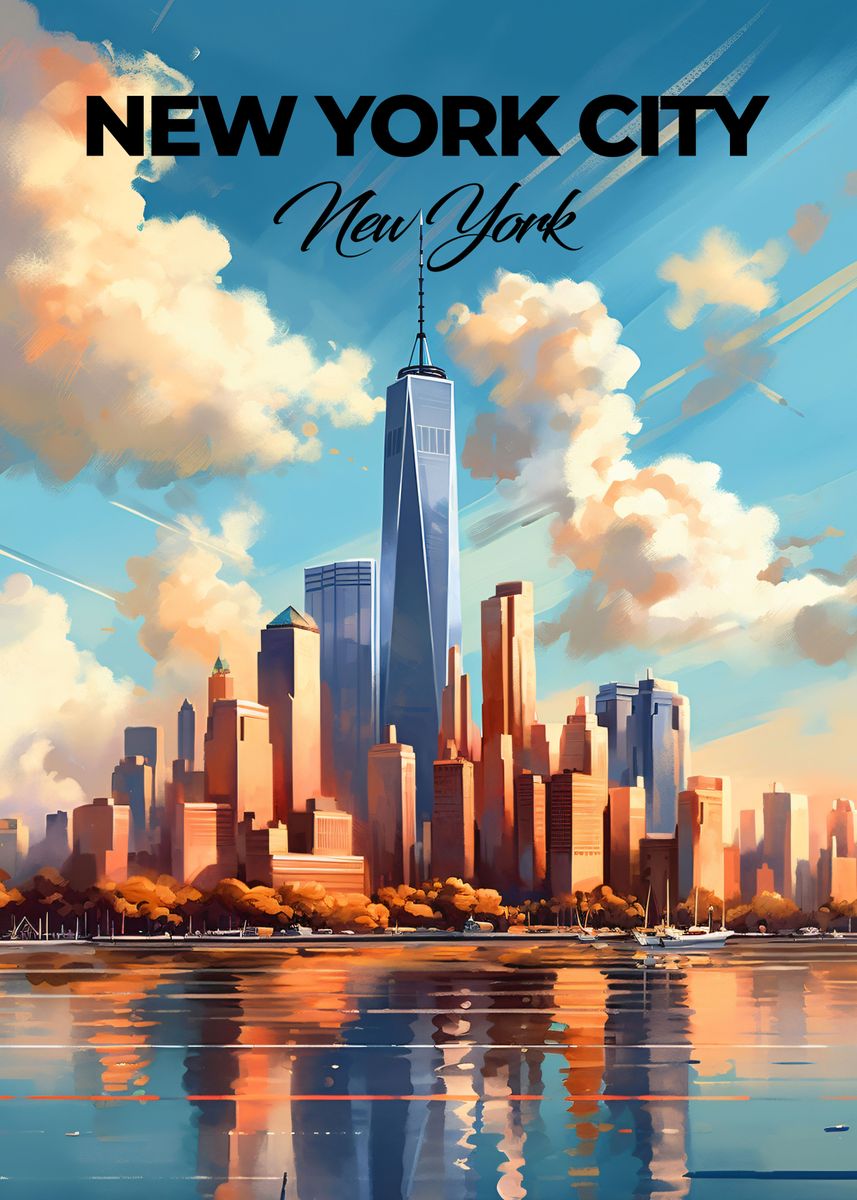 'New York City' Poster, picture, metal print, paint by Conceptual ...