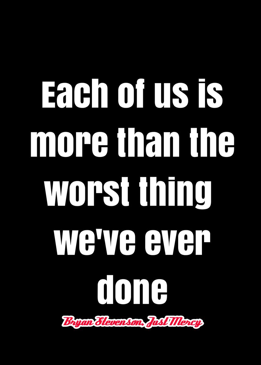 'Bryan stevenson' Poster, picture, metal print, paint by Hamsah | Displate