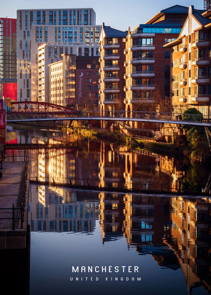 'Manchester' Poster, picture, metal print, paint by Big City | Displate
