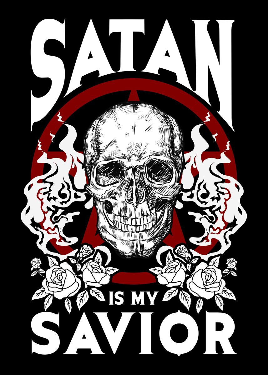 'Funny Satanism Satanic' Poster, picture, metal print, paint by ...