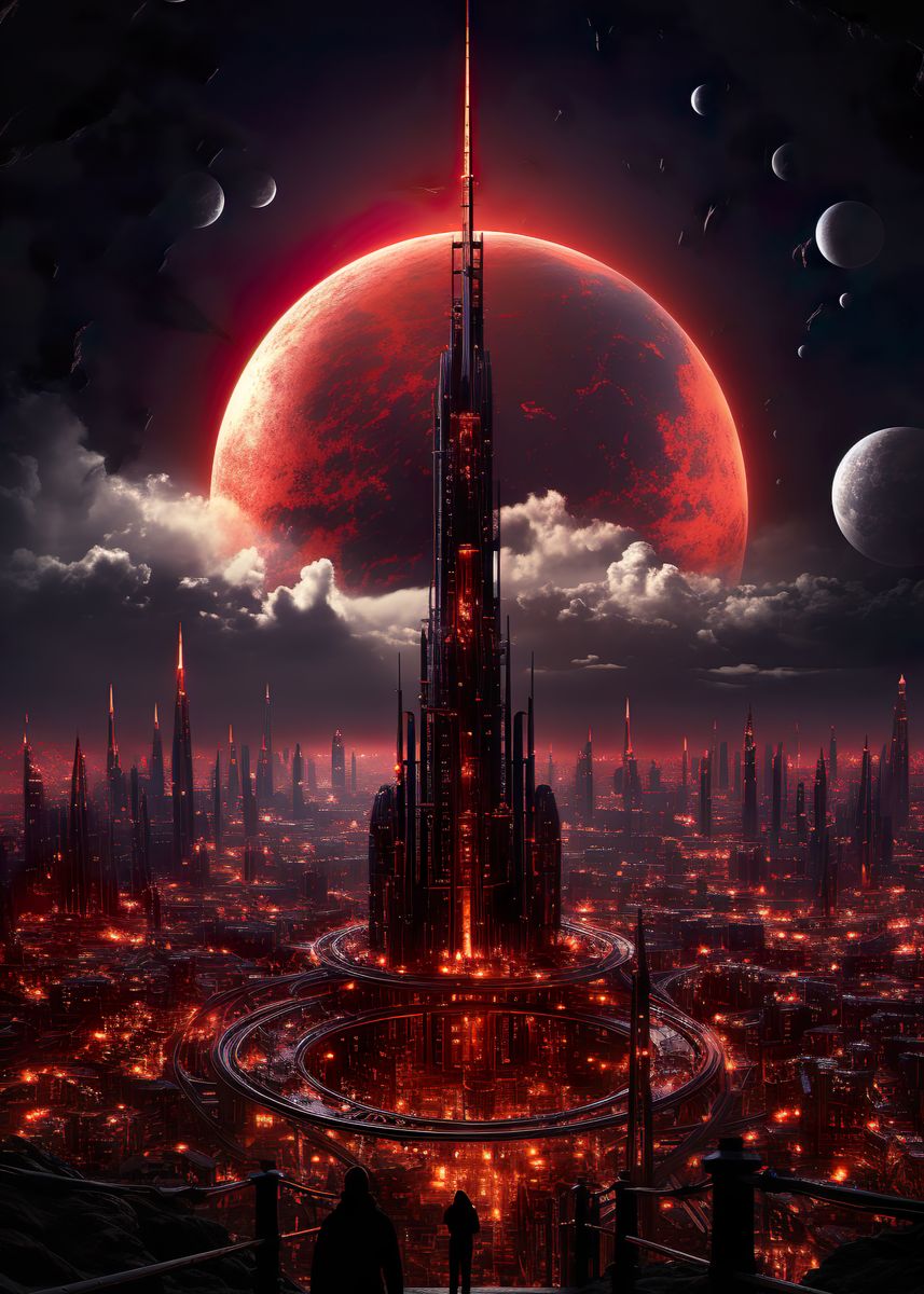 'Alien Universe' Poster, picture, metal print, paint by ...