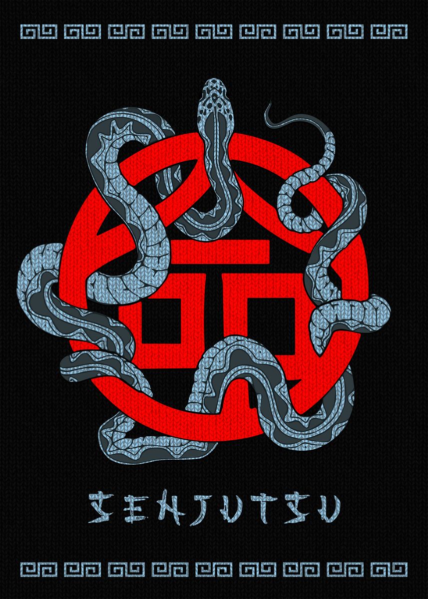 'Senjutsu Snake' Poster, picture, metal print, paint by Rhinto Pow ...