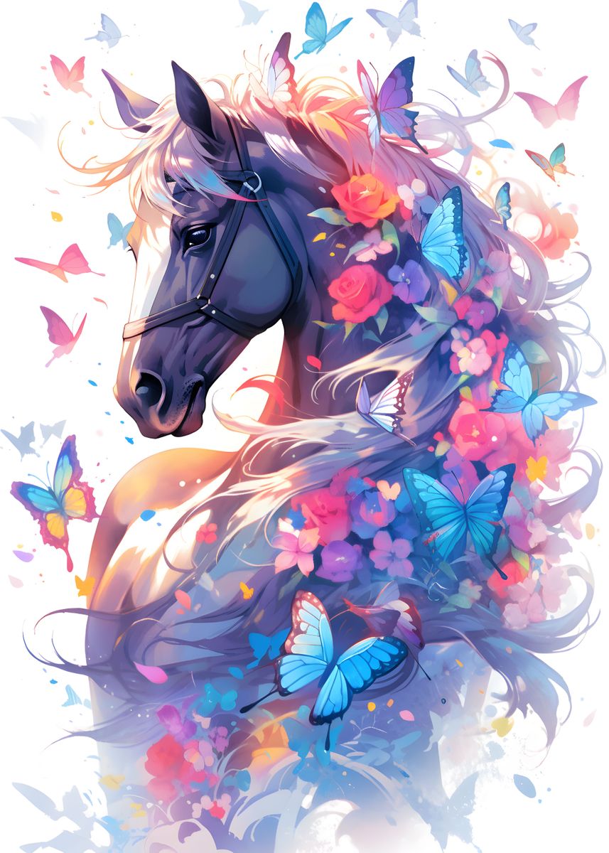 'Farasi' Poster, picture, metal print, paint by EKIM | Displate