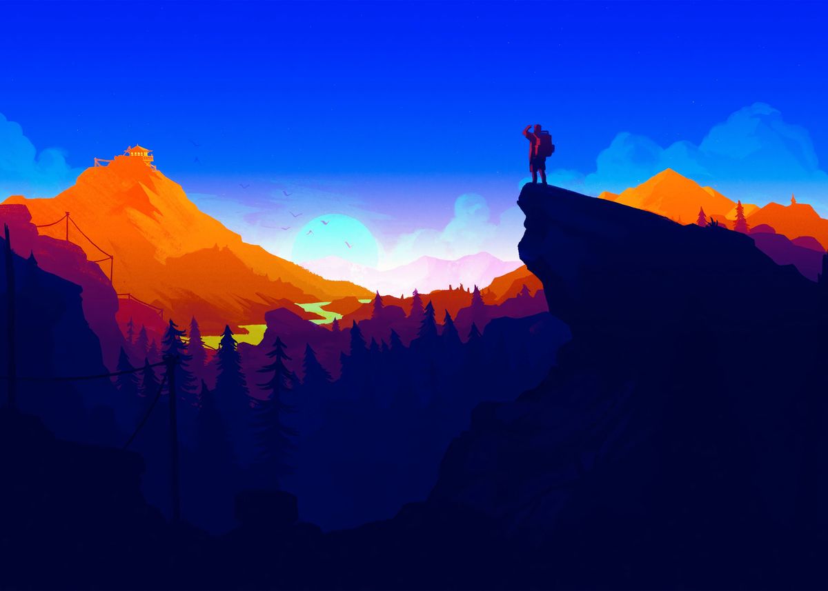 'firewatch ' Poster by Amira Baumbach | Displate