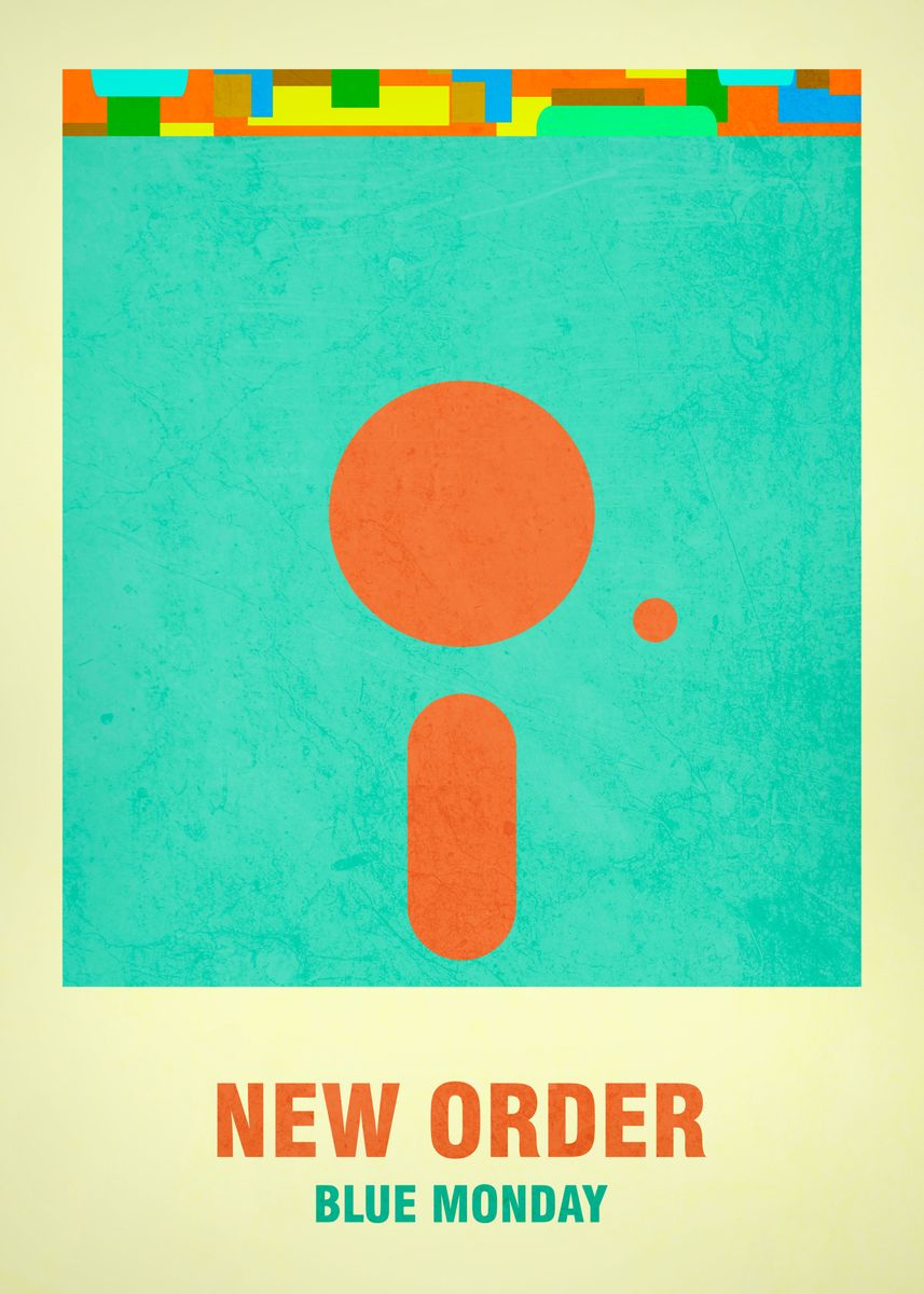 'BLUE MONDAY' Poster, picture, metal print, paint by KIMIDIGI | Displate