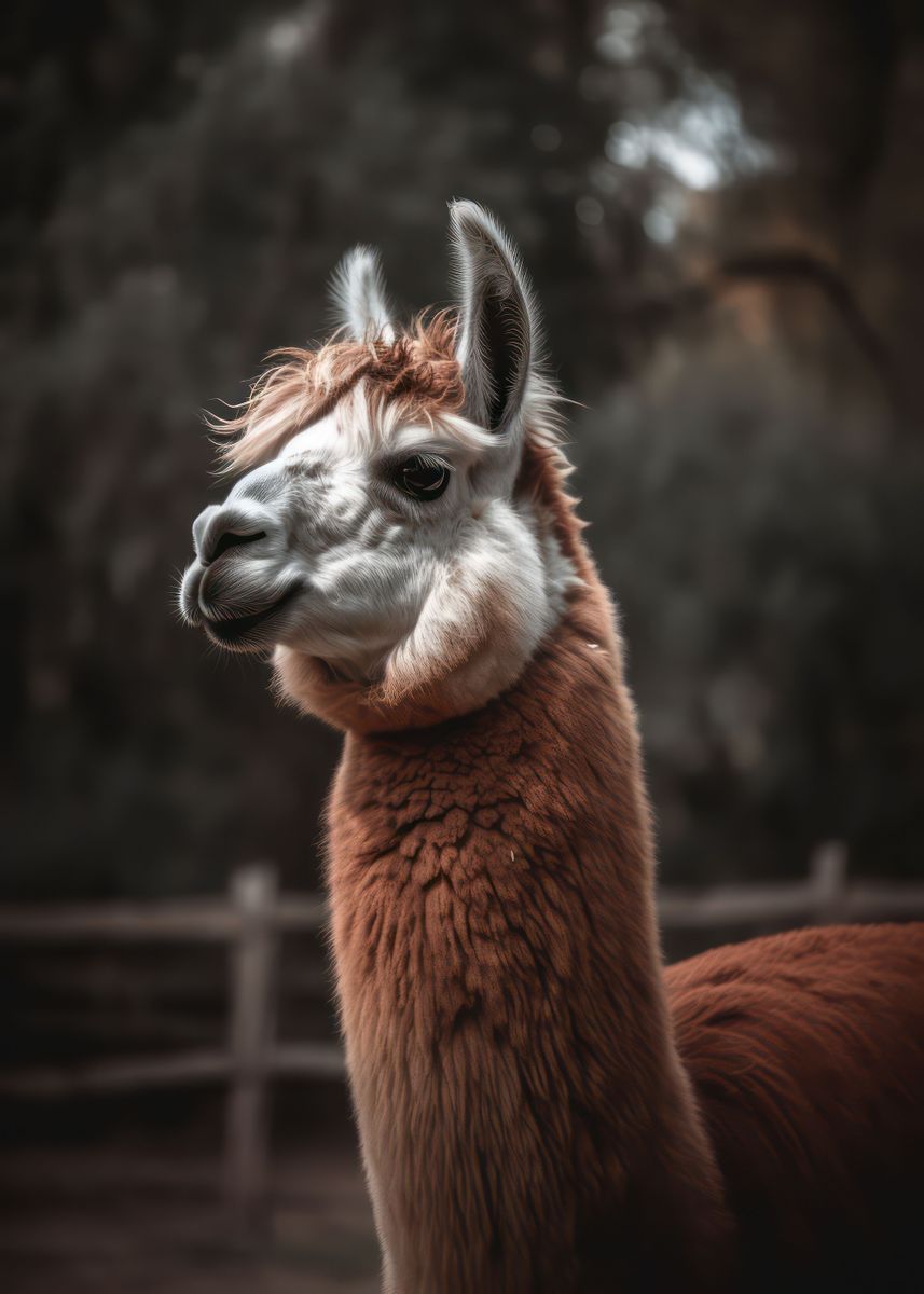 'Colorful llama' Poster, picture, metal print, paint by Zooscape ...