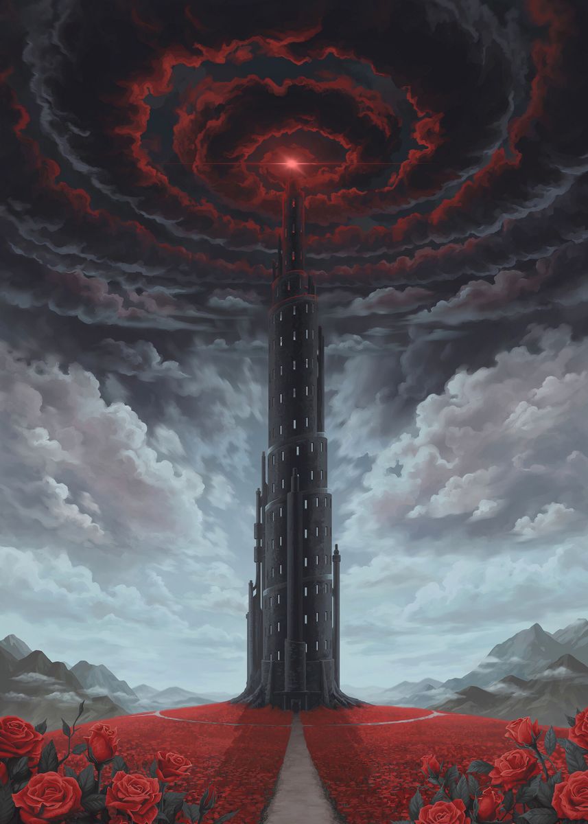 'the dark tower' Poster, picture, metal print, paint by Amira Baumbach ...