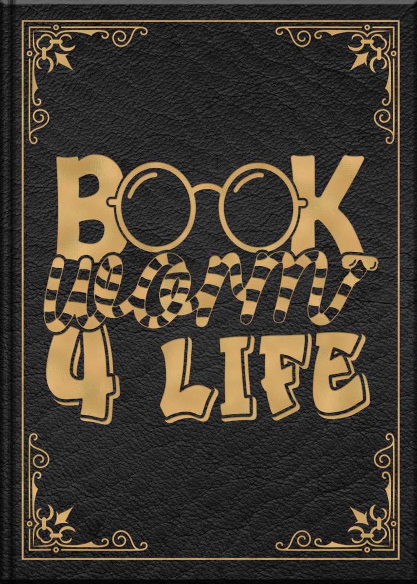 'Book Worm For Life' Poster by XandYart | Displate