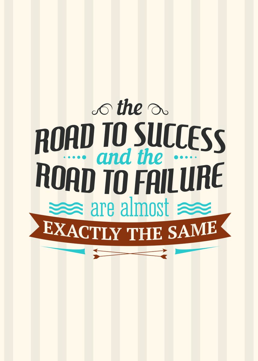 'Road To Success' Poster, picture, metal print, paint by Reality Art ...