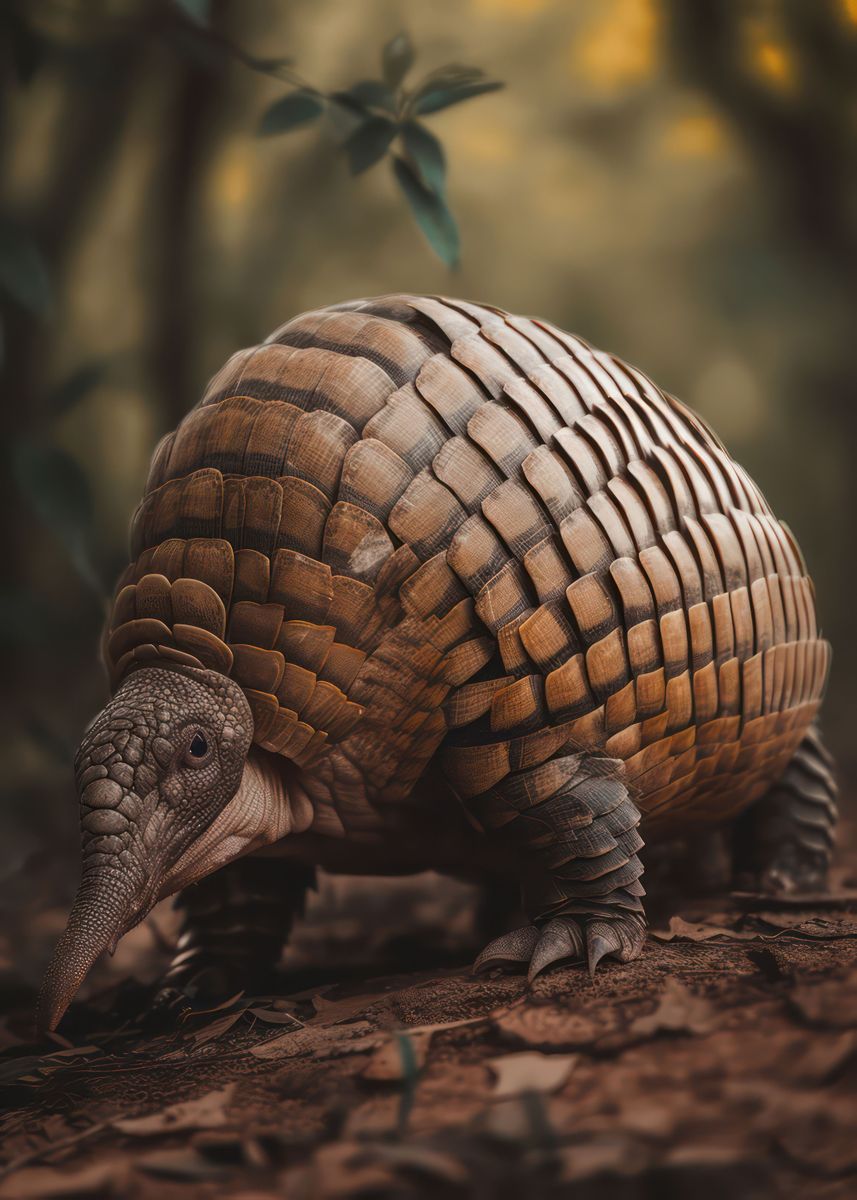 'Majestic armadillo' Poster, picture, metal print, paint by Zooscape ...