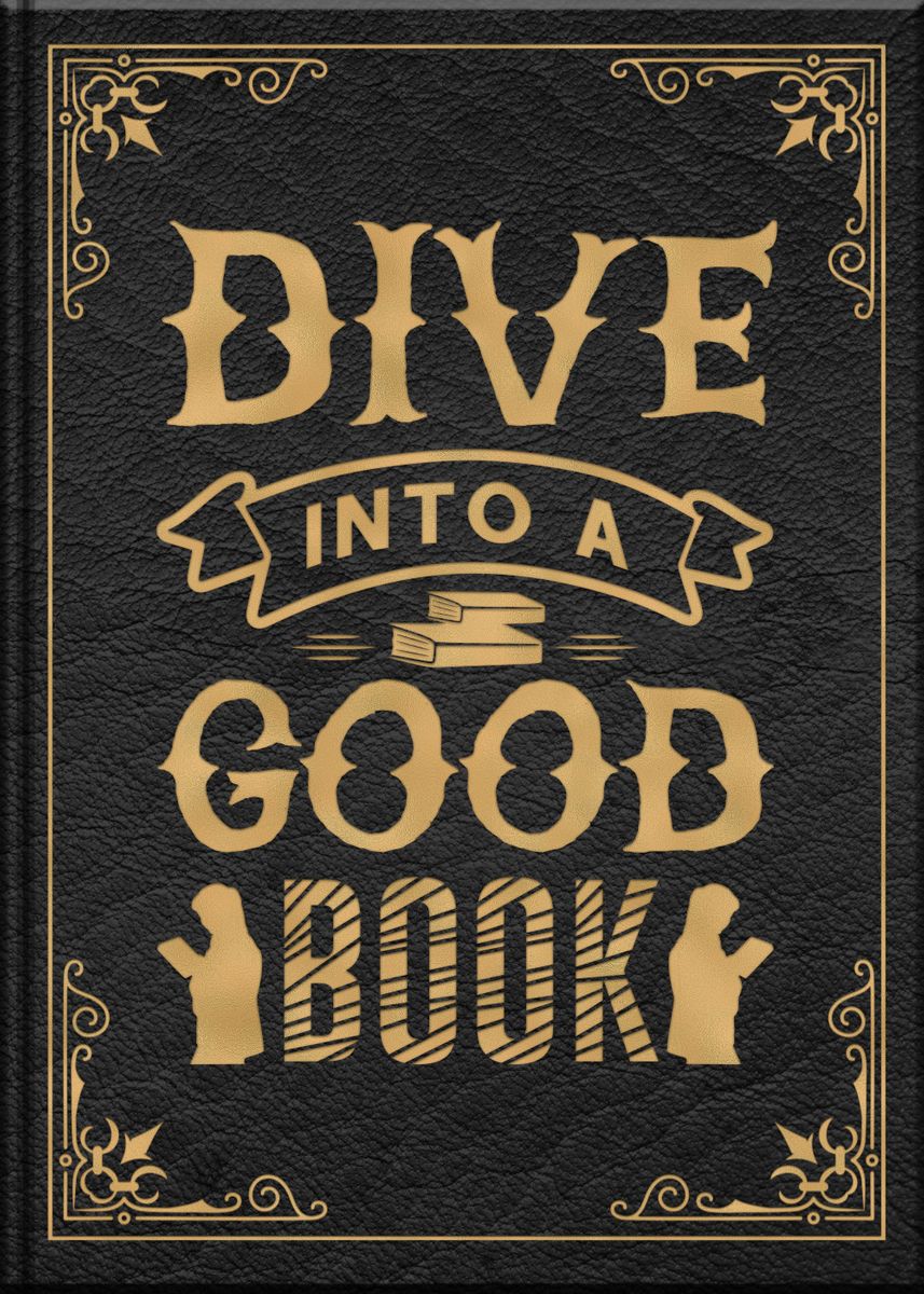 'Dive Into a Good Book' Poster, picture, metal print, paint by XandYart ...