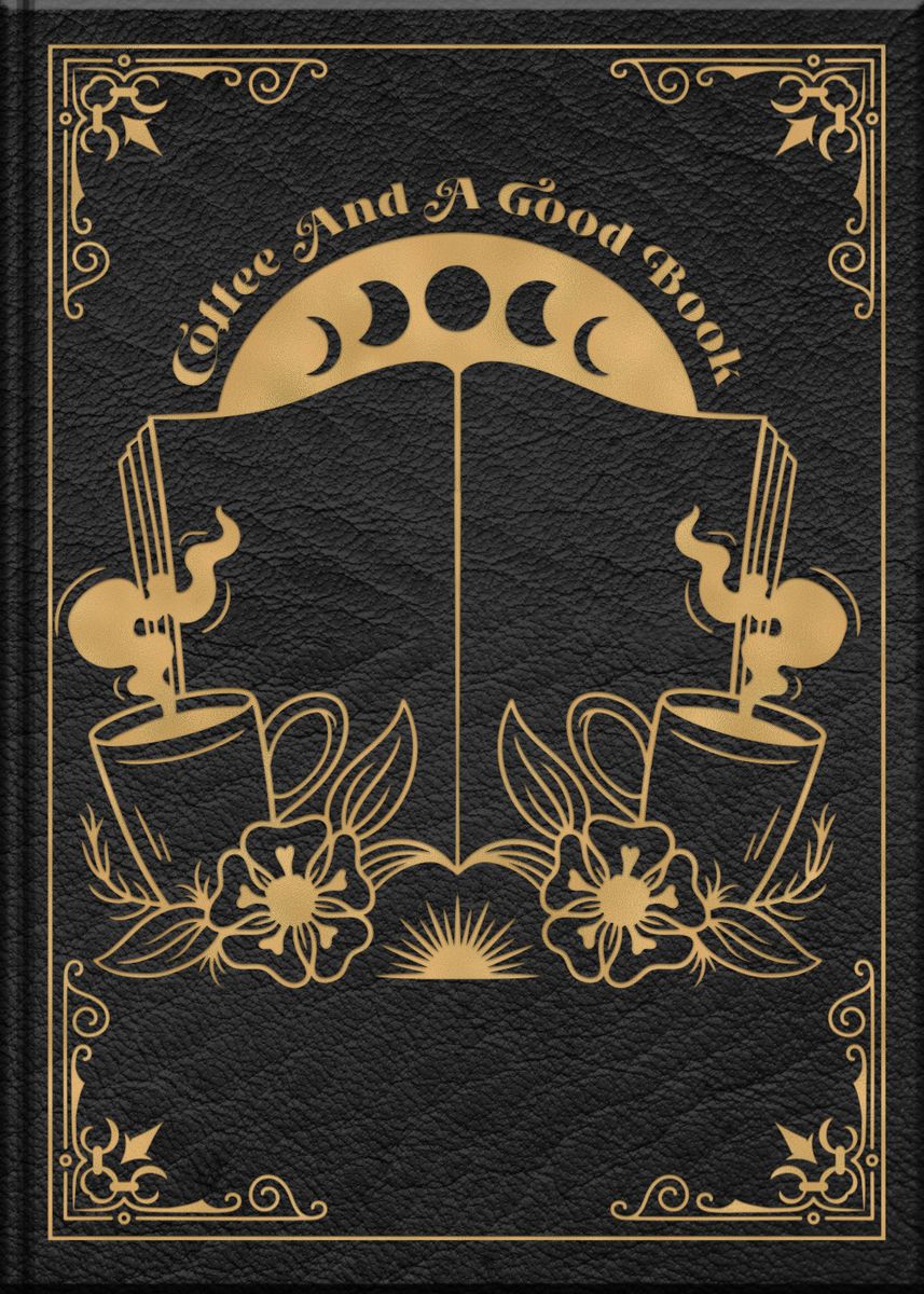 'Coffee And A Good Book' Poster, picture, metal print, paint by ...