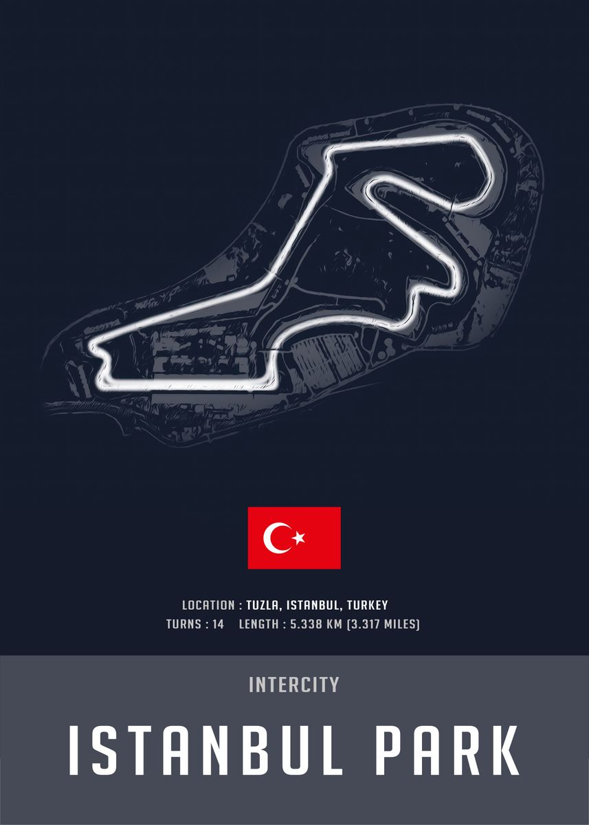 'Istanbul Park' Poster by Ilham | Displate