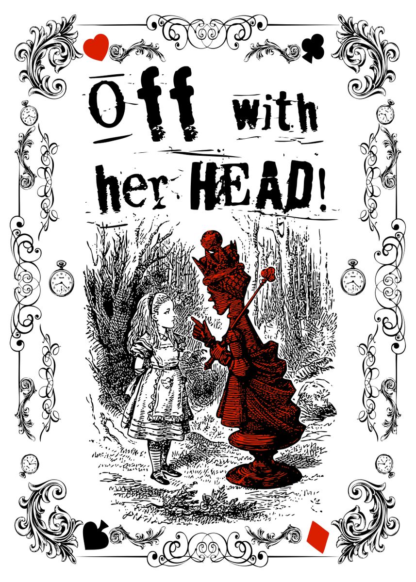 'Red Queen' Poster, picture, metal print, paint by Ludo Enko | Displate