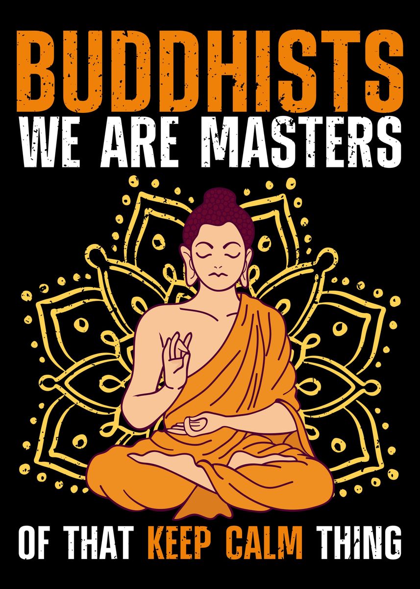 'Buddha Buddhism' Poster, picture, metal print, paint by AestheticAlex ...