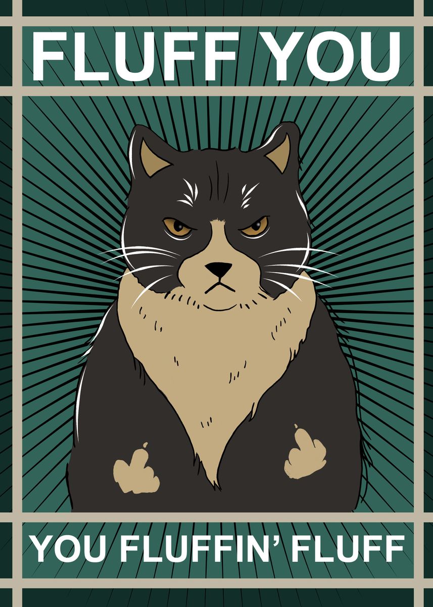 'fluff' Poster, picture, metal print, paint by luigi diamanti | Displate