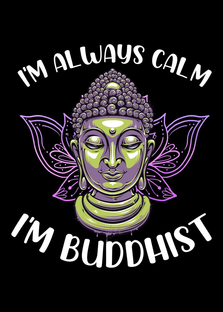'Buddhism Buddha' Poster, picture, metal print, paint by AestheticAlex ...