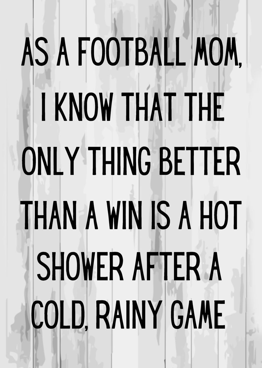 'As a football mom ' Poster by Loves Poster | Displate
