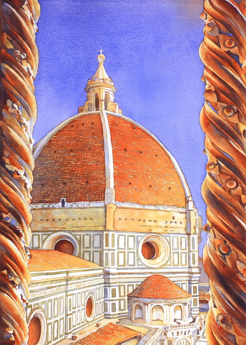 'Florence Itally painting' Poster by Ryan Fox | Displate