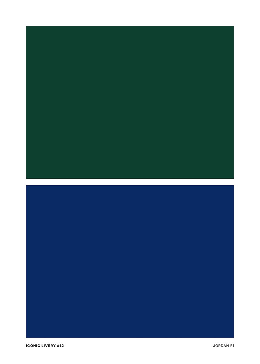 'Jordan F1 Livery' Poster, picture, metal print, paint by Przemysław ...