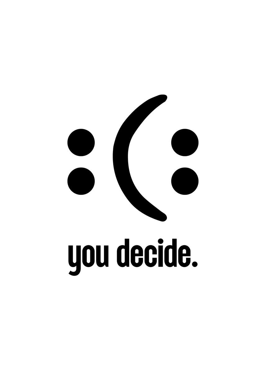 'Decide Smile' Poster, picture, metal print, paint by slamet muhlisin ...