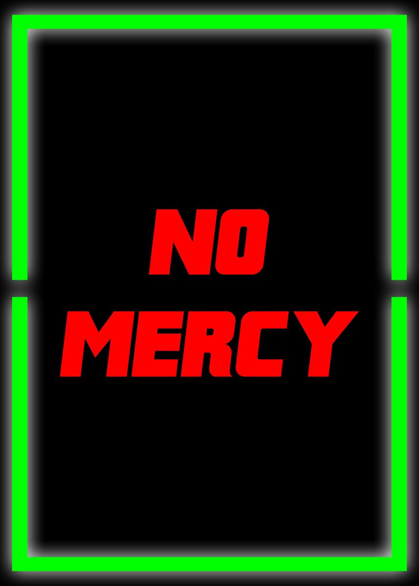 'no mercy' Poster, picture, metal print, paint by Asran Vektor | Displate