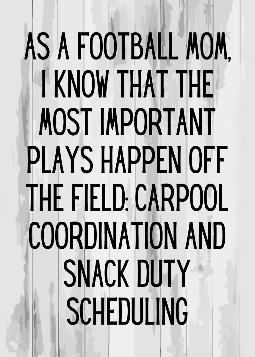 'As a football mom' Poster, picture, metal print, paint by Loves Poster ...