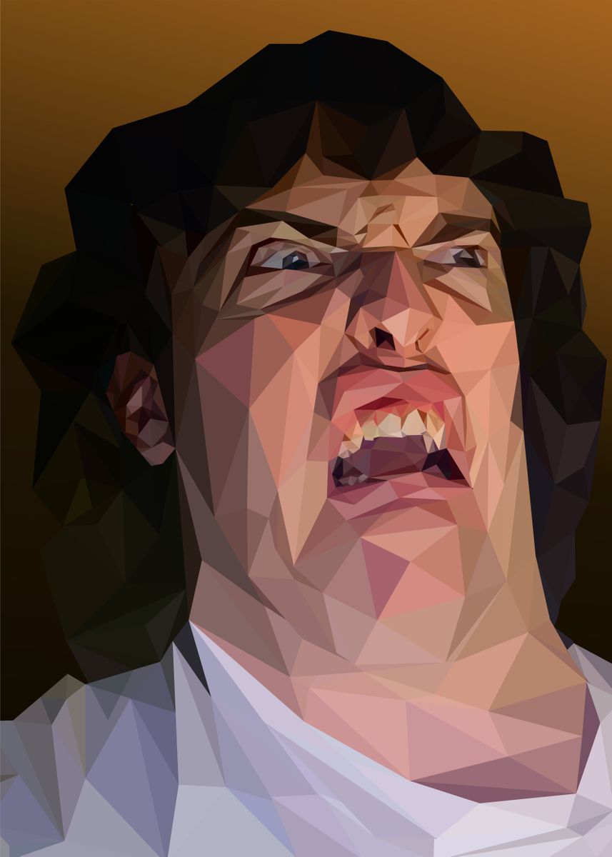 'funny meme' Poster, picture, metal print, paint by Lowpoly Posters ...