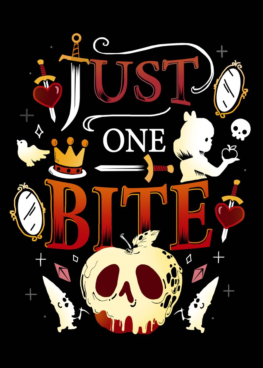 'Just one Bite' Poster, picture, metal print, paint by Valentina Fabbri ...
