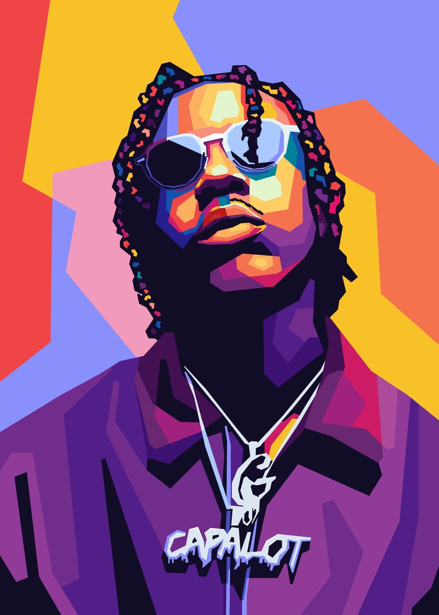 'Polo G' Poster, picture, metal print, paint by Ferdinand | Displate