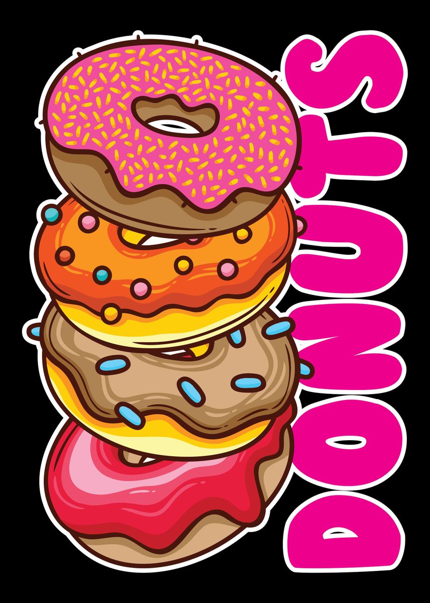'Donuts' Poster by maxdesign | Displate