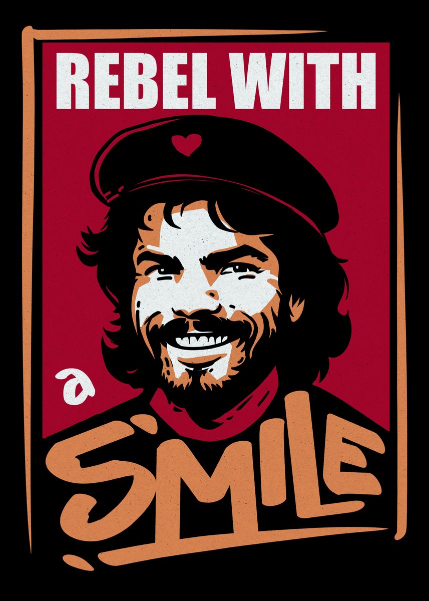 'Rebel with smile' Poster by Popart PosterS | Displate