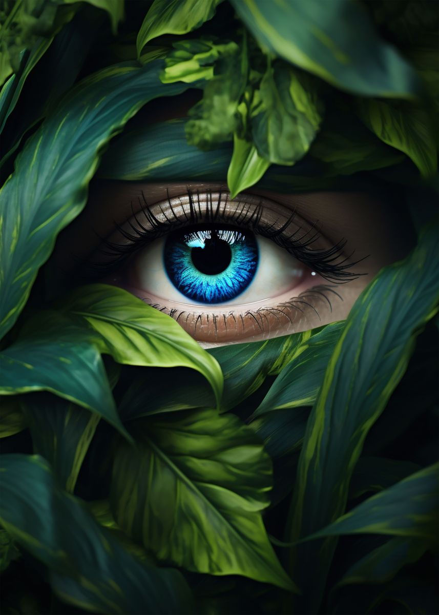 'Eye in the bush' Poster, picture, metal print, paint by Absuro Designs ...