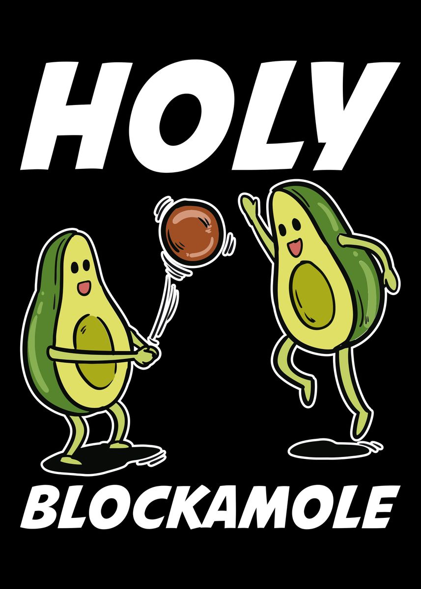 'Holy Blockamole Volleyball' Poster by CatRobot | Displate