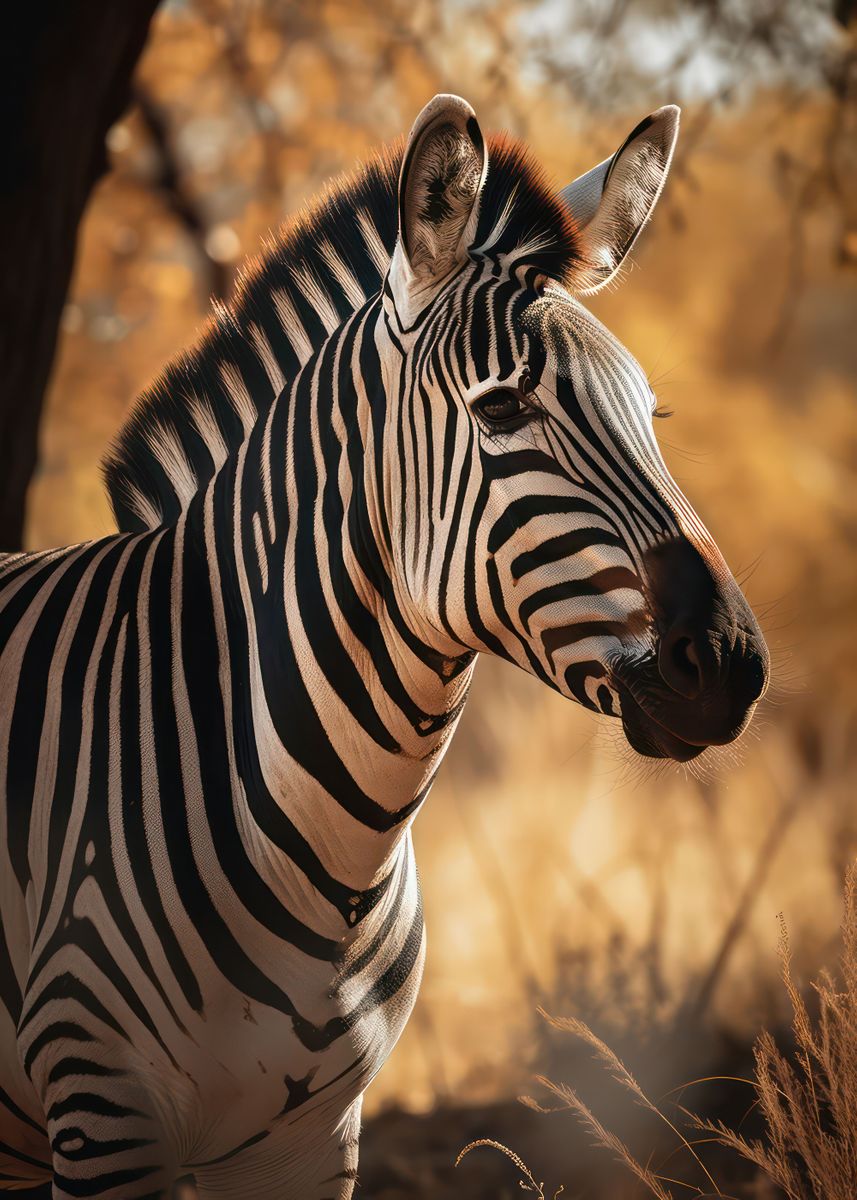 'Graceful zebra' Poster, picture, metal print, paint by Zooscape ...