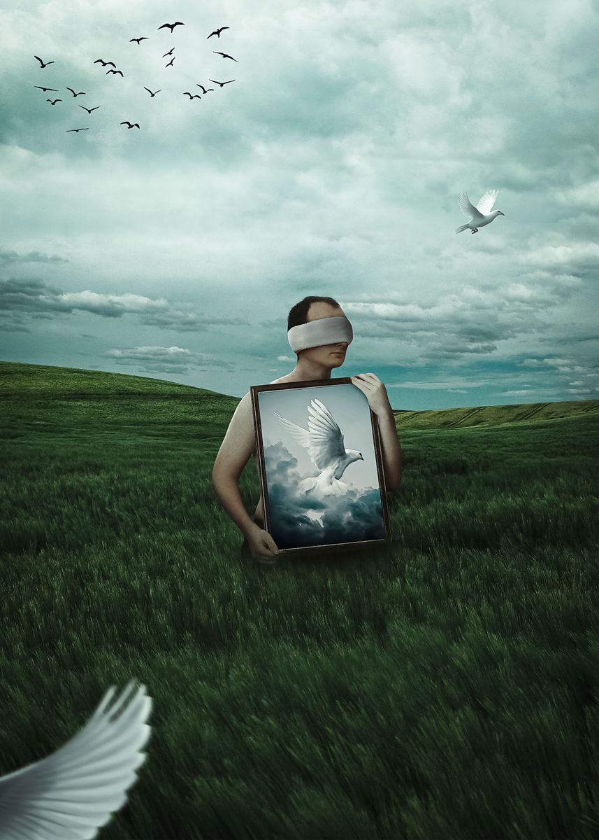 'Freedom of choice' Poster, picture, metal print, paint by YOHA | Displate