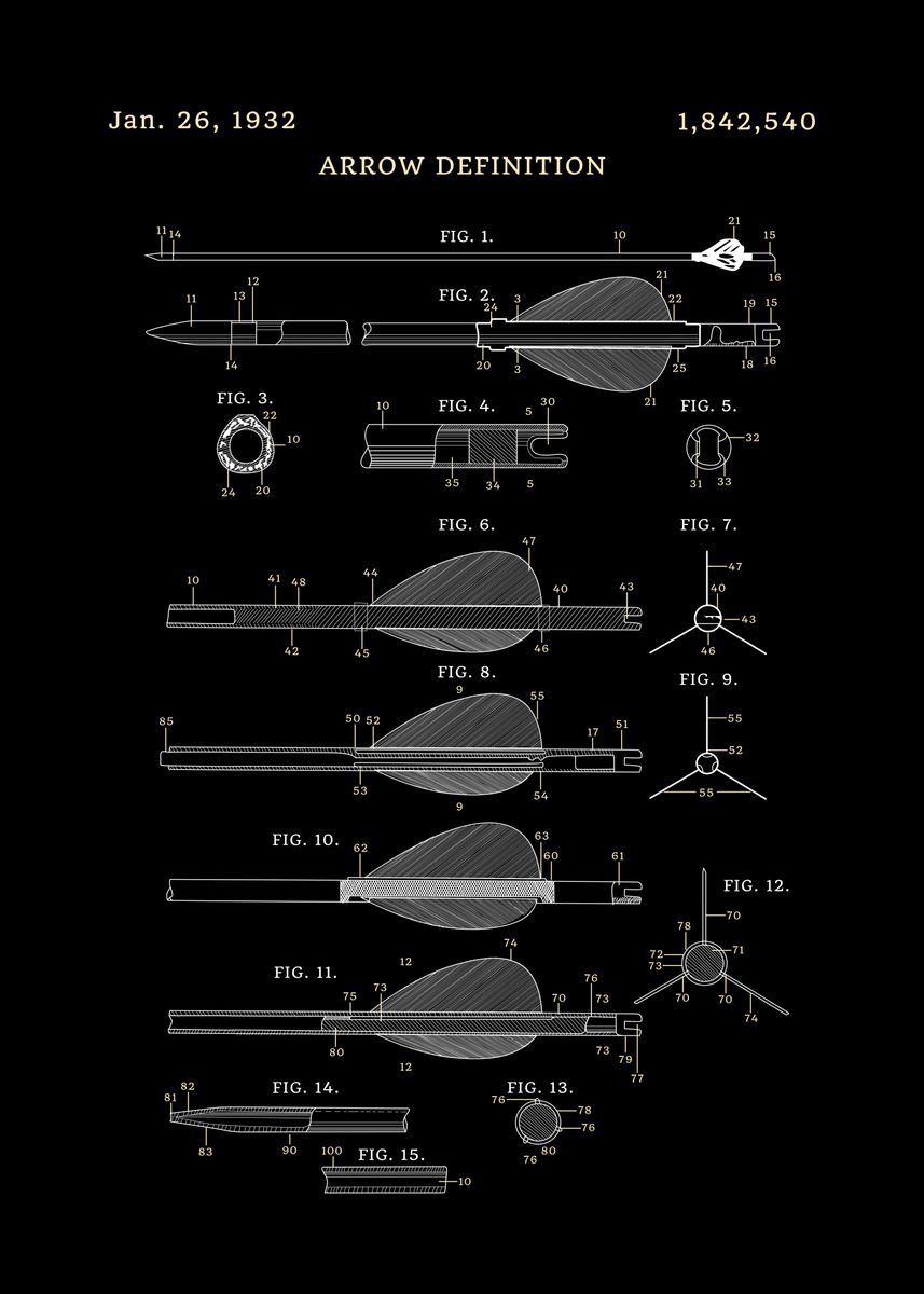 'Archer Bow Definition' Poster, picture, metal print, paint by ShirTom ...