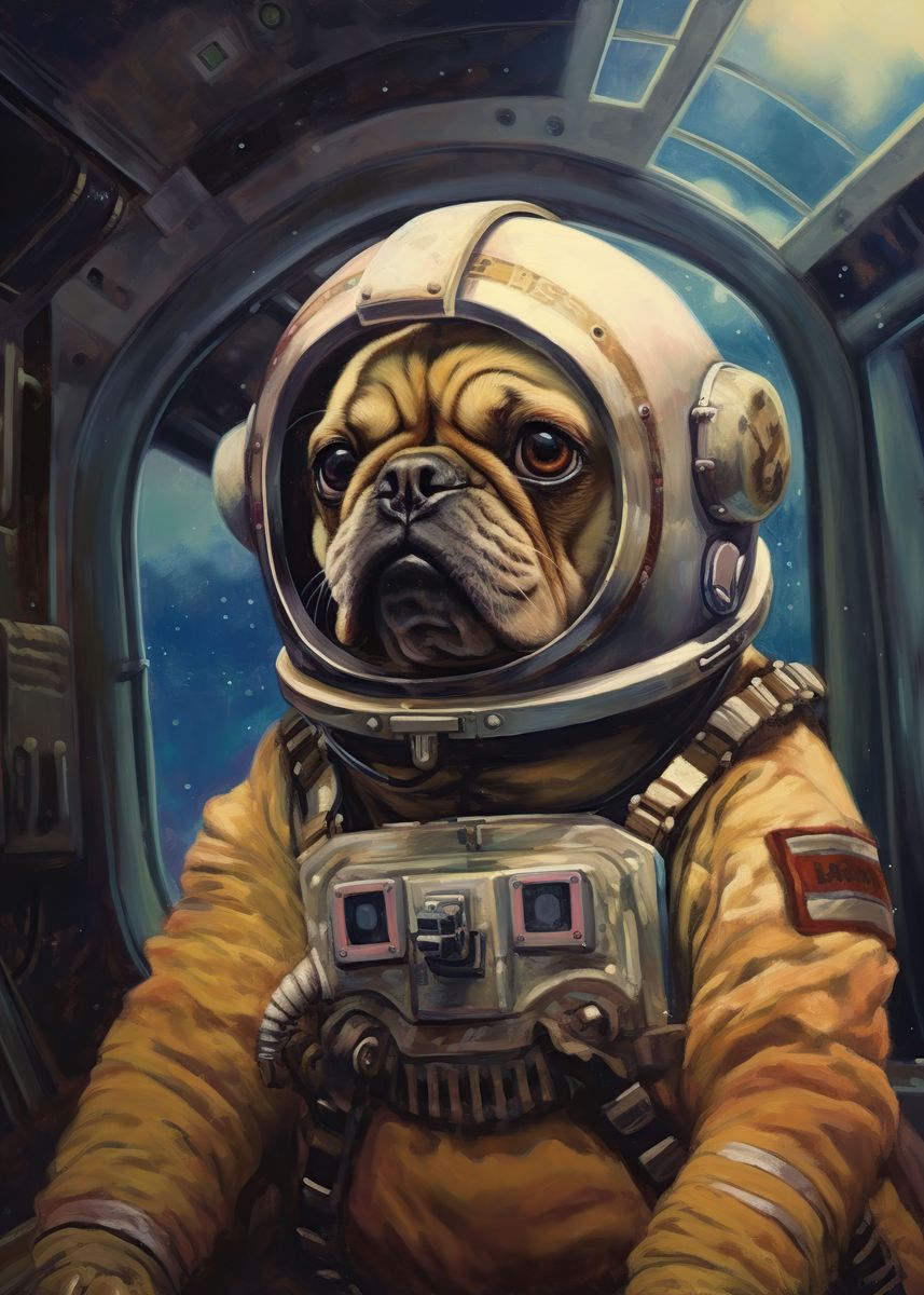 'Galactic Hound Decor' Poster, picture, metal print, paint by AMG GROUP ...