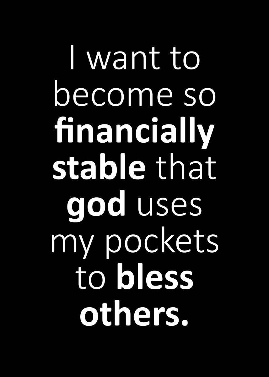 'Financially stable' Poster, picture, metal print, paint by Kaly Prints ...