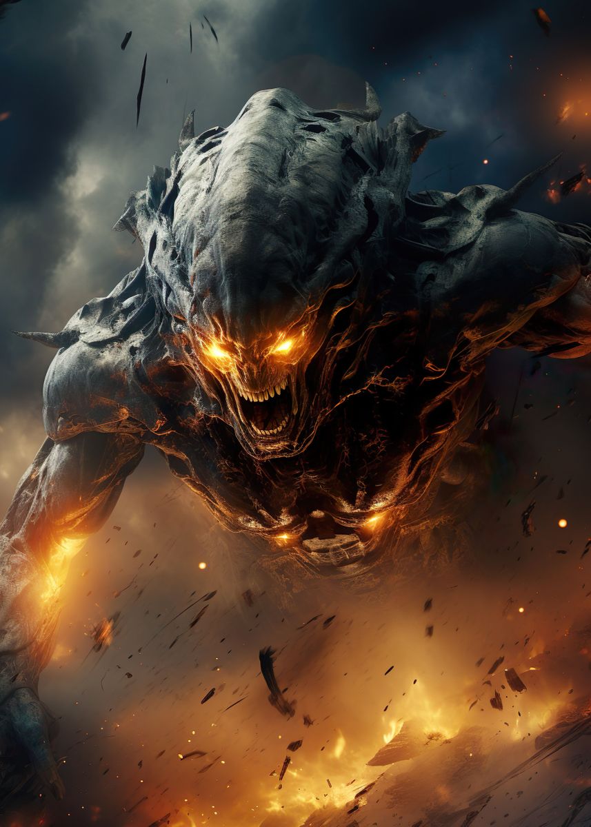 'Alien Horror' Poster by Ilyrin | Displate