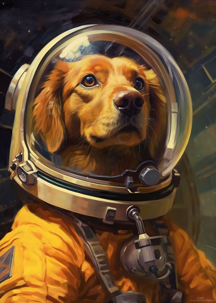 'Astral Doggo Art' Poster, picture, metal print, paint by AMG GROUP ...